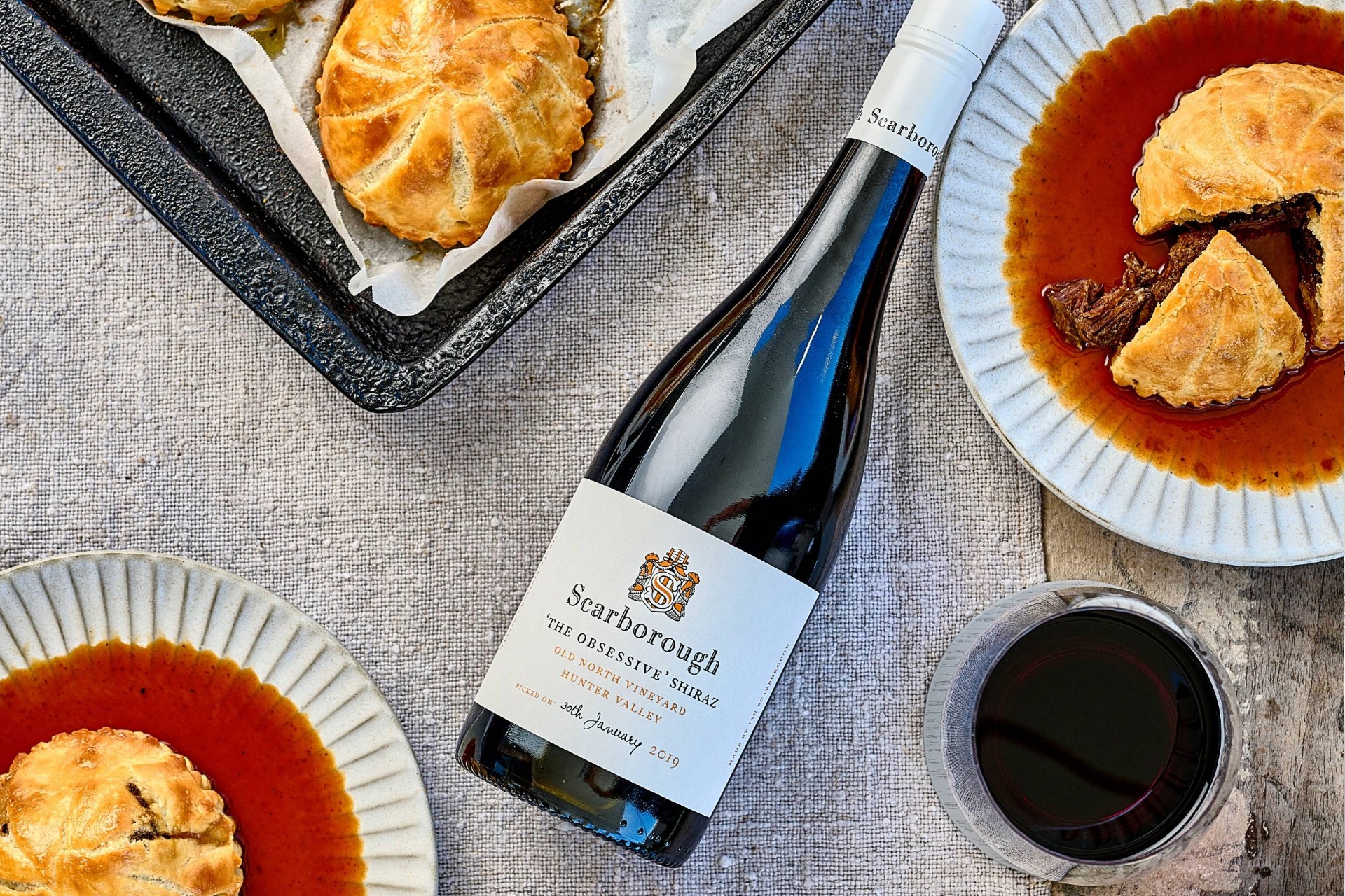 Beef Cheek Pithivier with 'The Obsessive' Shiraz - Scarborough Wine Co